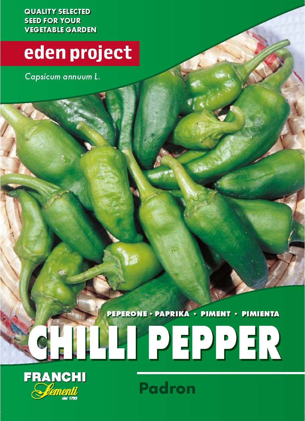 Chilli pepper padron seeds