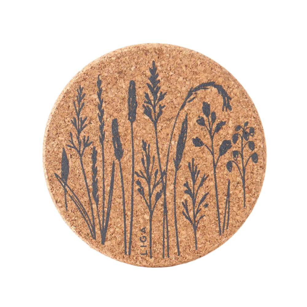 Cork native grasses coaster