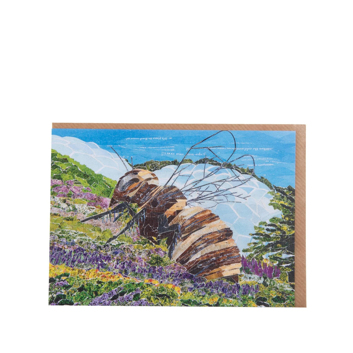 Eden Project giant bee greetings card