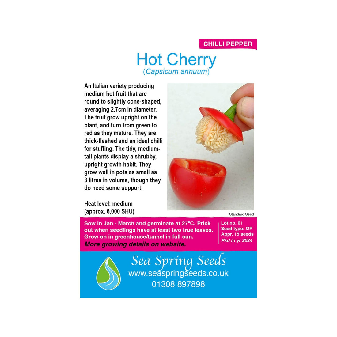 Hot cherry chilli seeds